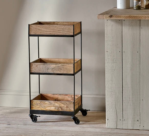 Soma Mango Wood Storage Trolley – Bel & Etta
